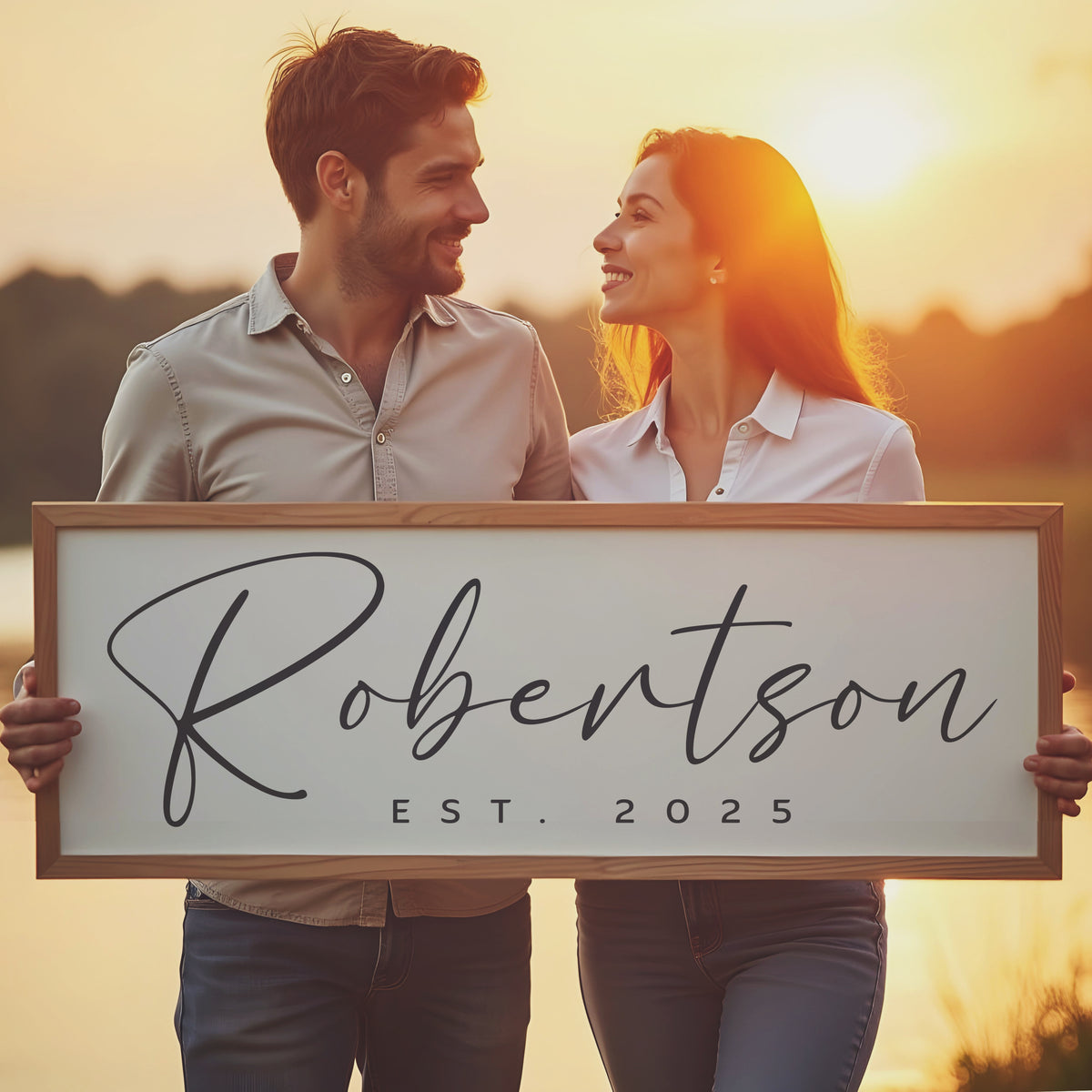 Personalized Last Name Established Date Wall Decor Wood Sign – Linden ...